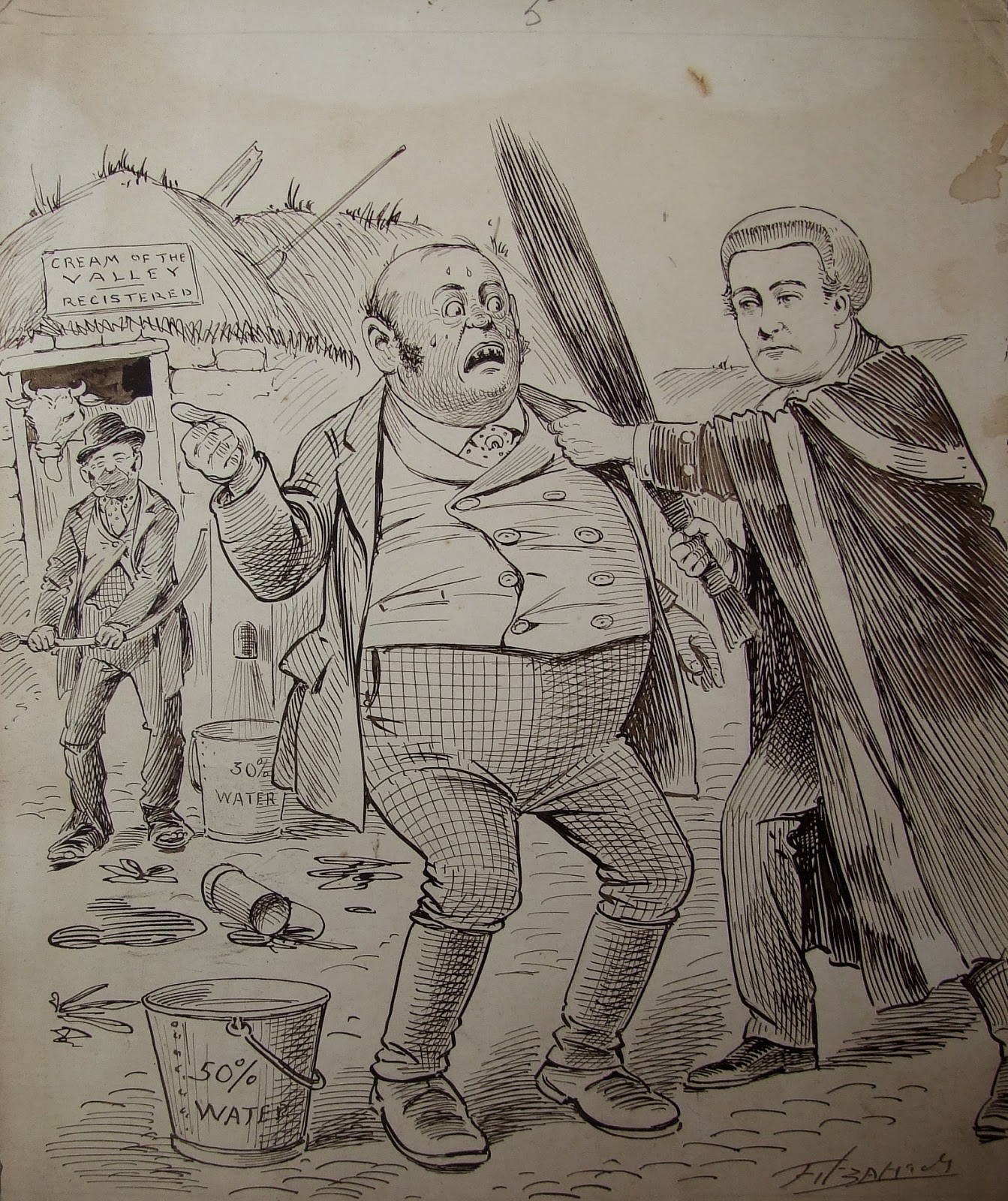 Thomas Fitzpatrick public health cartoons - RCPI Heritage Centre
